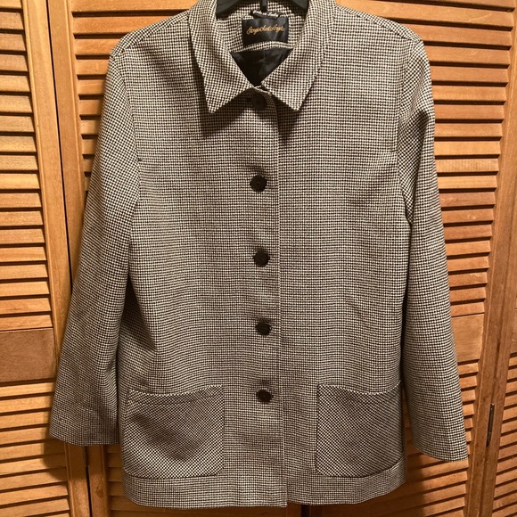 Giorgio Sant Angelo | Jackets & Coats | Georgio Sant Angelo Black White ...